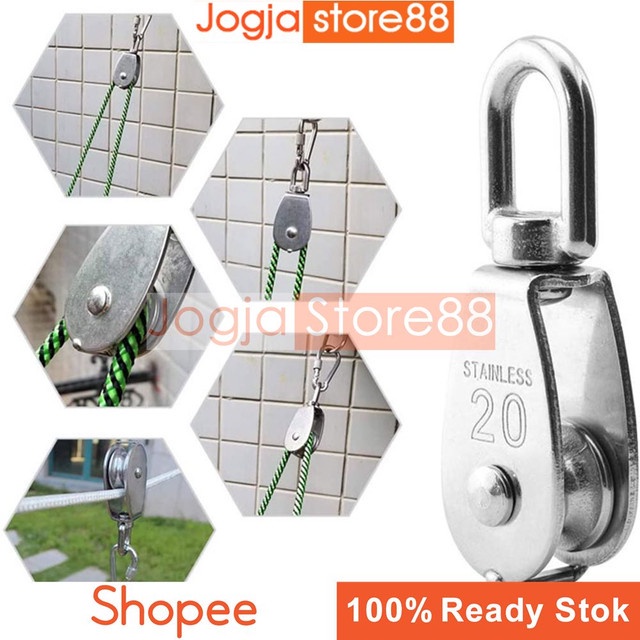 Jual Katrol Kerekan Mini Serbaguna Material Stainless Steel Kuat ...