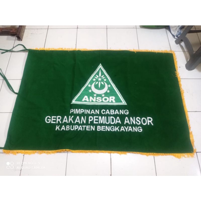 Jual bendera petaka ansor/bendera petaka bordir/bendera petaka ruangan ...