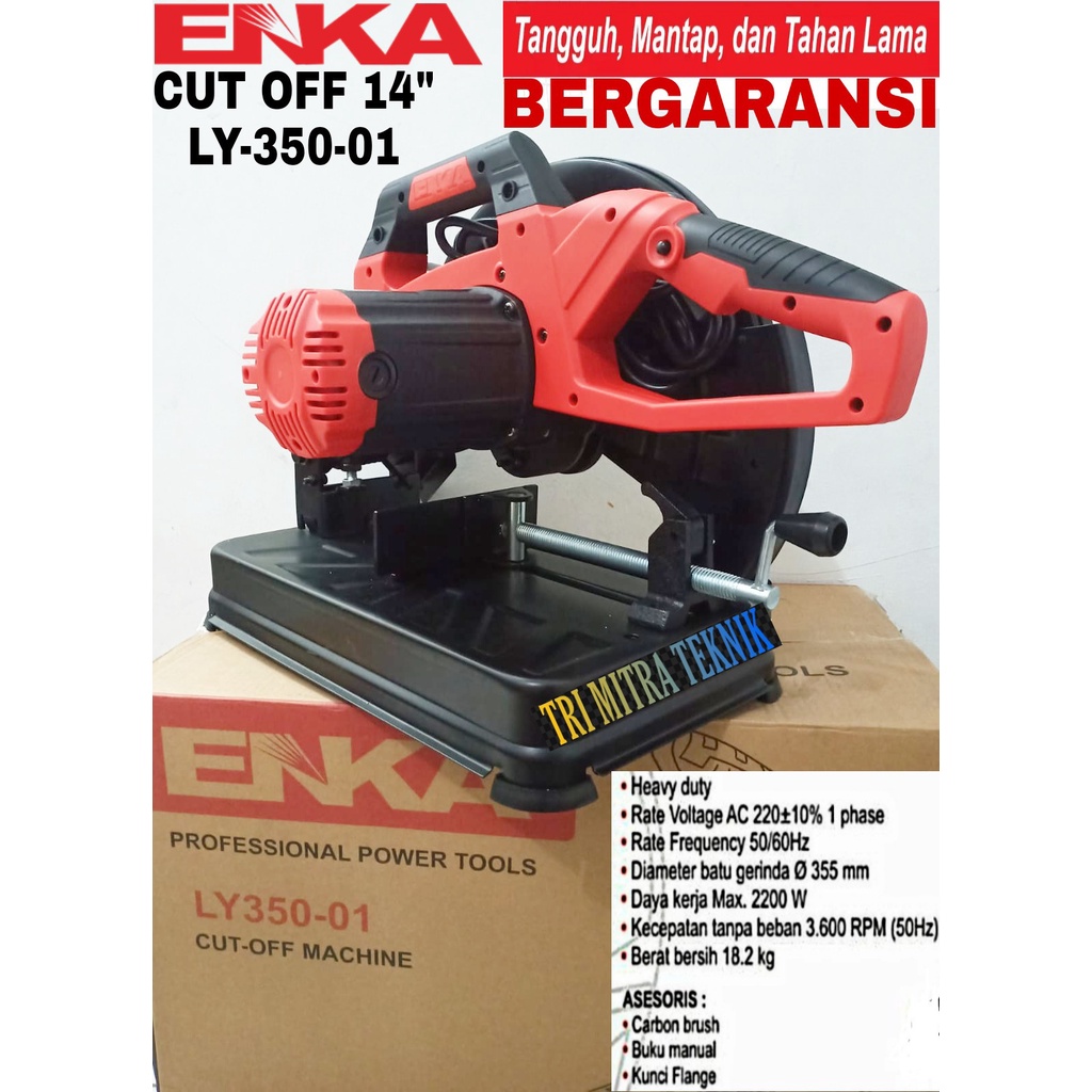 Jual Mesin Potong Besi Cut Off ENKA LY-350-01 Cutting Whell 14 Inch ...