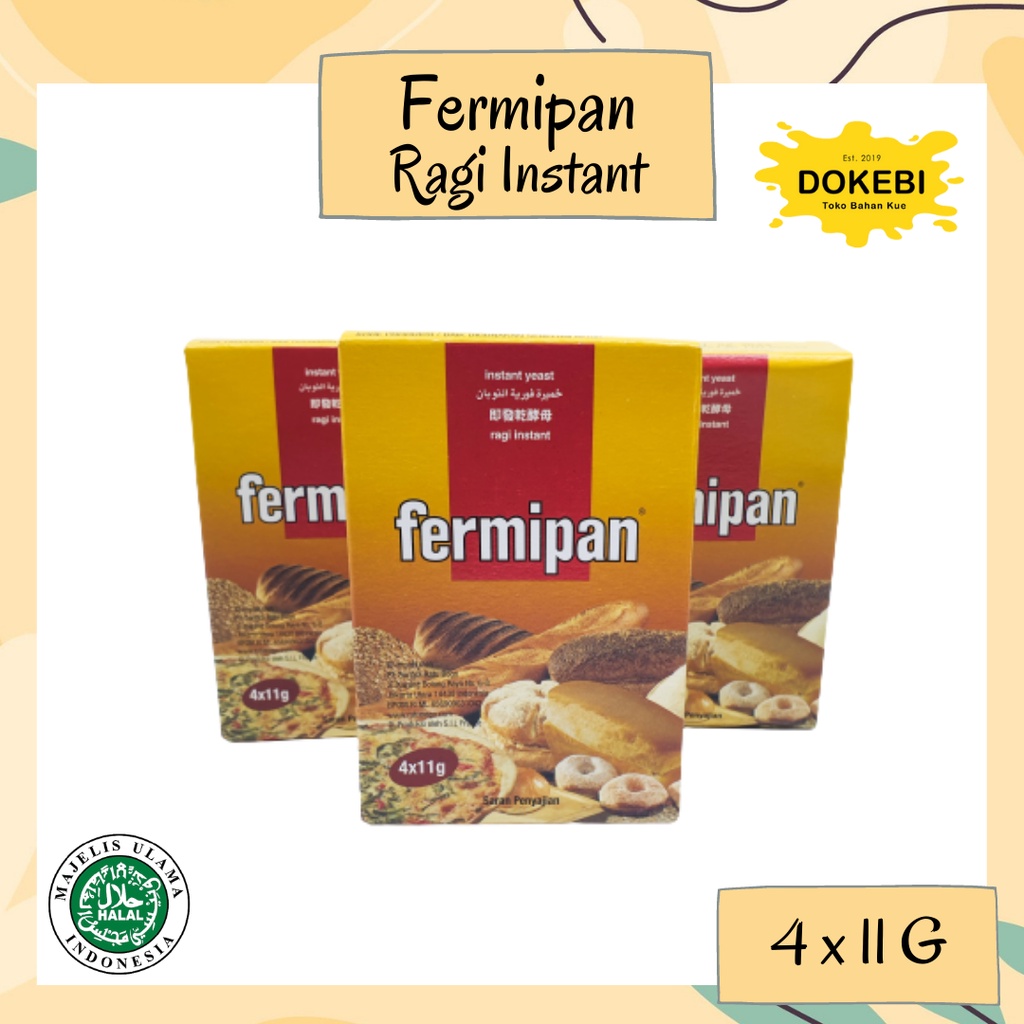 Jual FERMIPAN ( 4 x 11gr ) MURAH / RAGI INSTAN / RAGI FERMIPAN SACHET ...