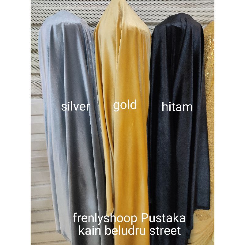 Jual Kain Bludru Velvet melar / Bahan beludru stretch elastis Premium ...