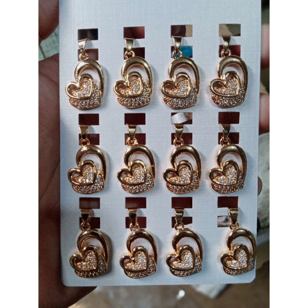 Jual XAC-Liontin xuping love berlapis emas dengan mata zircon | Shopee ...