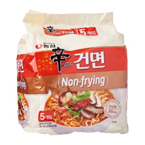 Jual Nongshim Korean Shin Ram Yun Non Frying Ramen Noodles 5 x 97 Gram ...