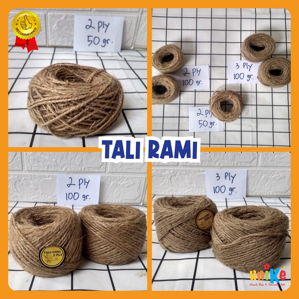 Jual Tali Rami Tali Goni Per Roll Vintage Gulungan Murah Tali Jerami ...