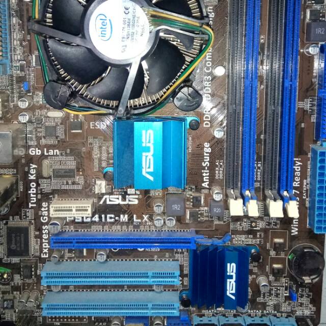 Jual Motherboard lga 775 asus g41c mlx + dualcore e5700 hsf intel | Shopee Indonesia