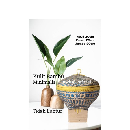 Jual Bakul Nasi Tutup Wakul Nasi Bambu Awitali Cething Bambu | Shopee ...