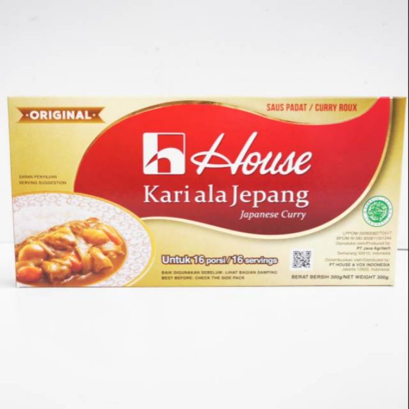Jual House Kari Ala Jepang 300 Gram Halal Bumbu curry jepang Original ...