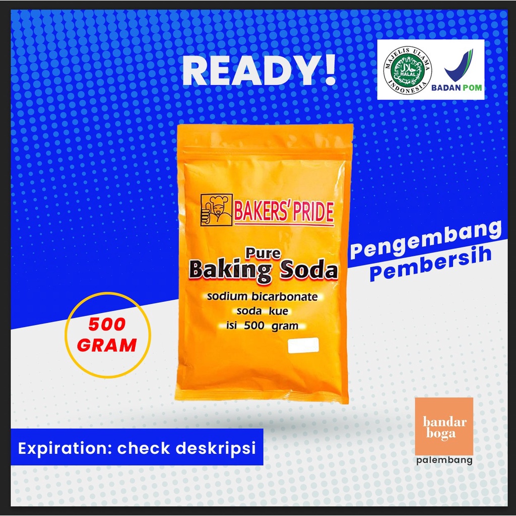 Jual Pure Baking Soda Bakers Pride 500gram | Shopee Indonesia