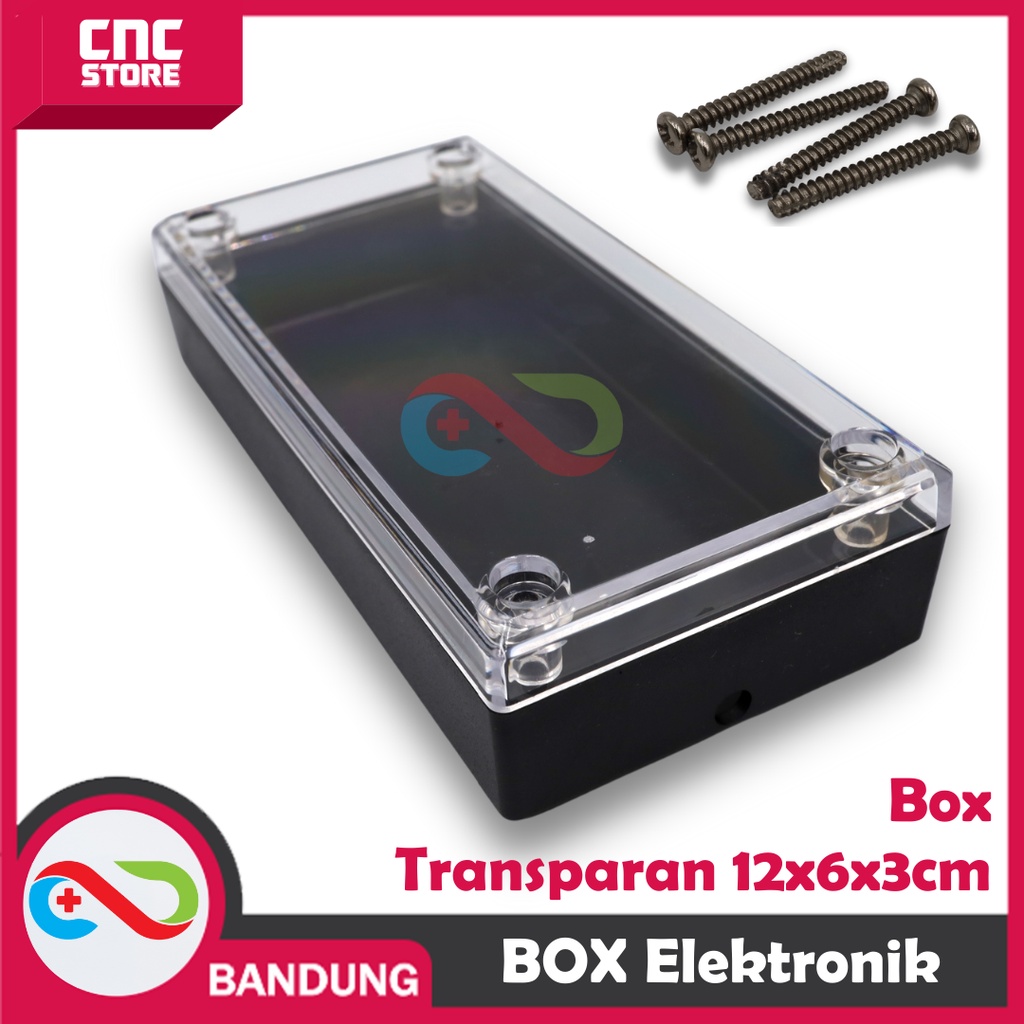 Jual BOX TRANSPARAN BOX TOSO 60 LED 12X6X3CM KOTAK ELEKTRONIK BOX ...