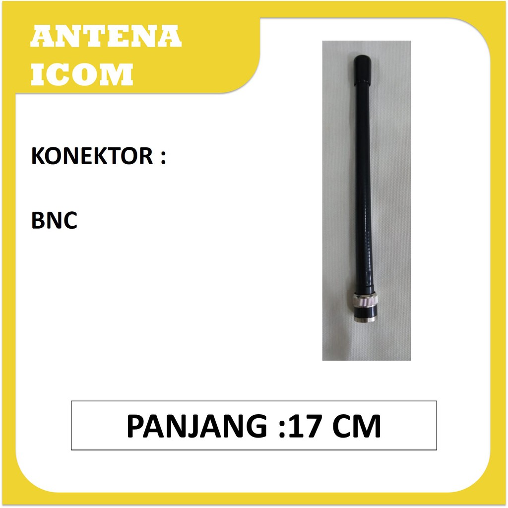 Jual Antena ICOM BNC, HT V80 V85 V8 Single band VHF original asli ...