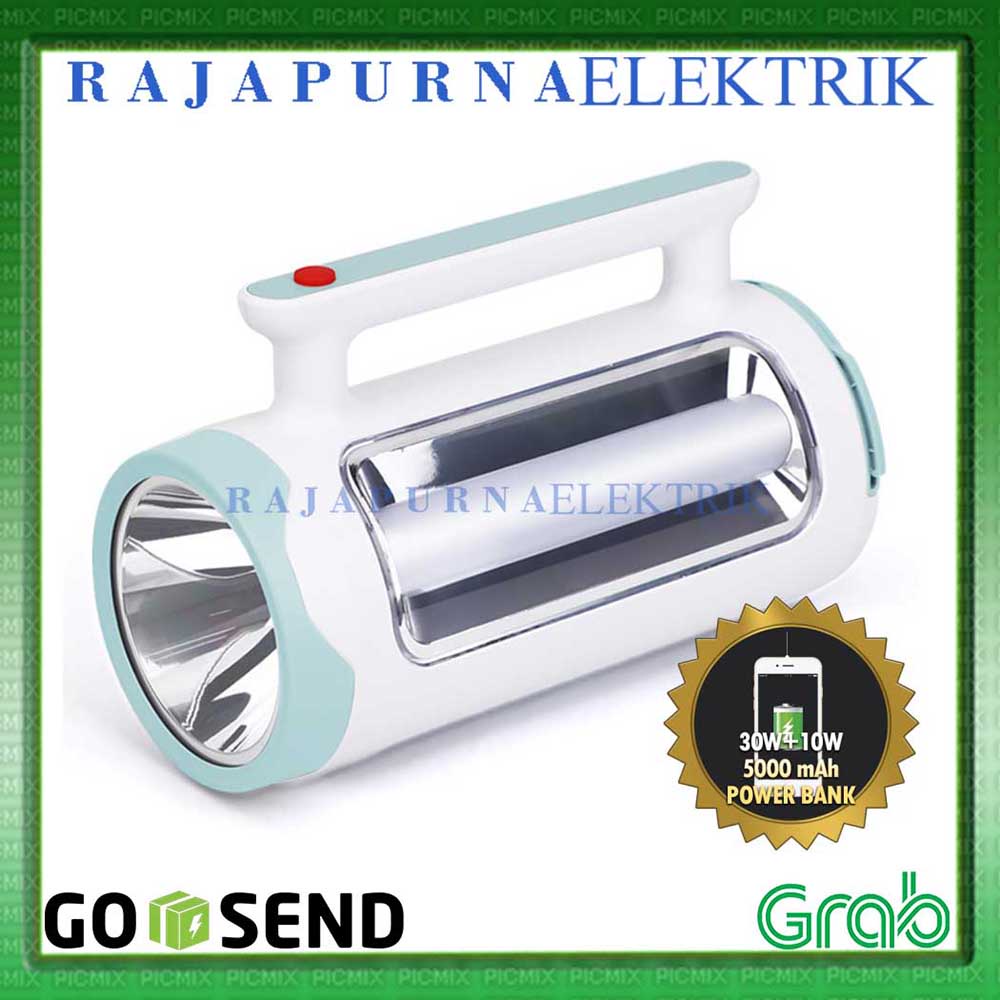 Jual Senter + Emergency LED Multifungsi 30W+54SMD POWER BANK AOKI ...