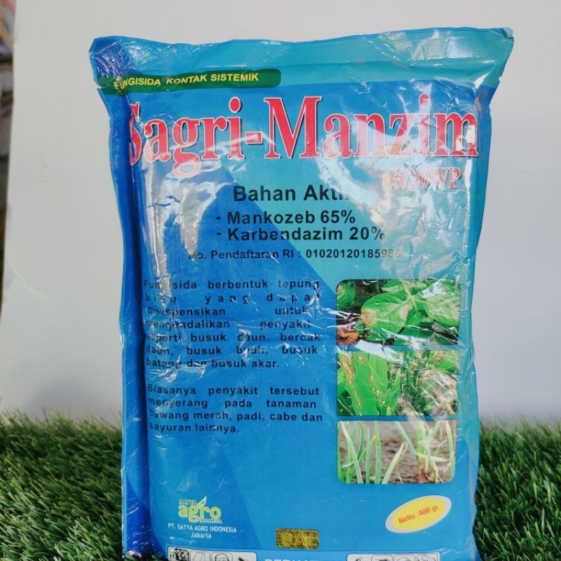 Jual FUNGISIDA SAGRI MANZIM 65/20WP kemasan 400gram | Shopee Indonesia