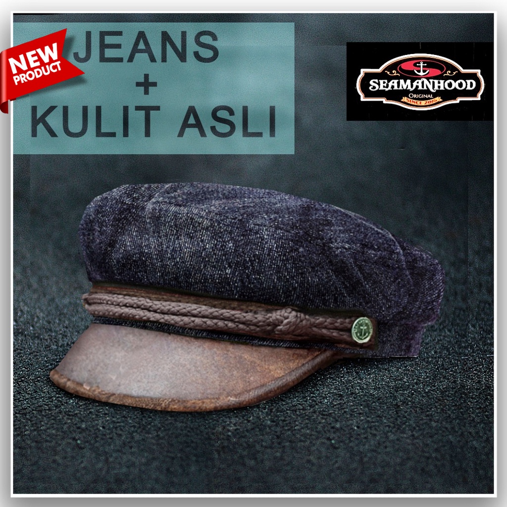 Jual Premium Topi Sailor Fiddler Hat - Topi Kapten - Topi Pelaut Klasik ...