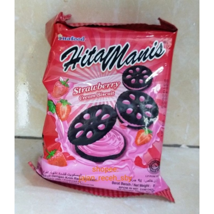 Jual Hitam Manis Biskuit Rasa Strawberry 99gr | Shopee Indonesia