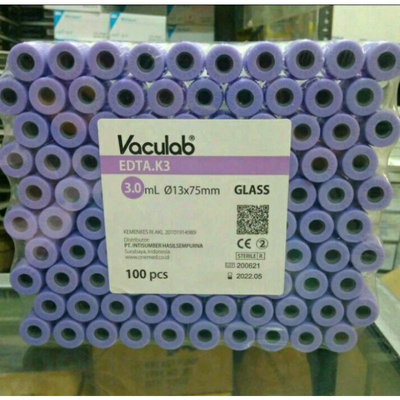 Jual Tabung Sample Darah EDTA.K3 3,0 ml Micro Tube Glass | Shopee Indonesia
