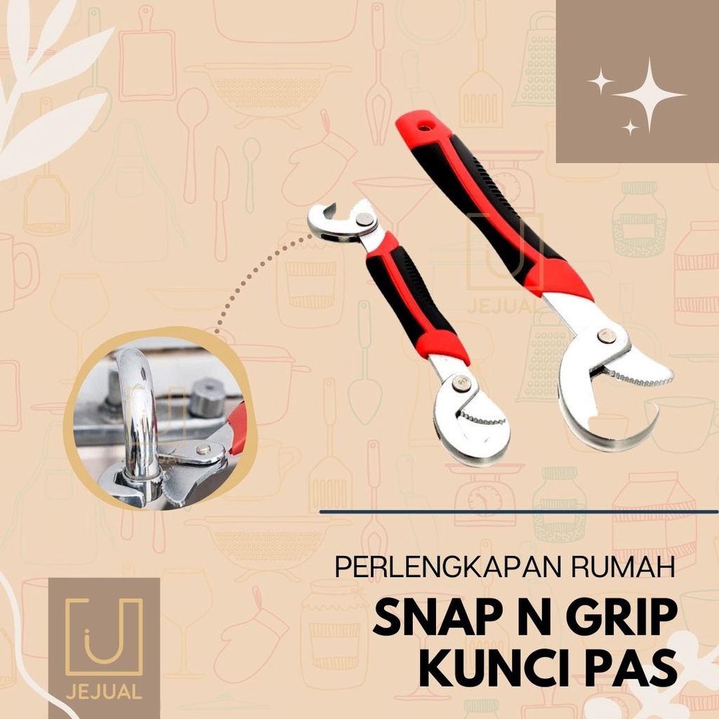 Jual SNAP n GRIP Kunci Pas/Inggris/Alat Bengkel/Ledeng Pipa Serbaguna ...