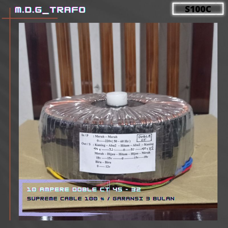Jual trafo toroid donat 10A Doble CT 45v - 32v murni | Shopee Indonesia
