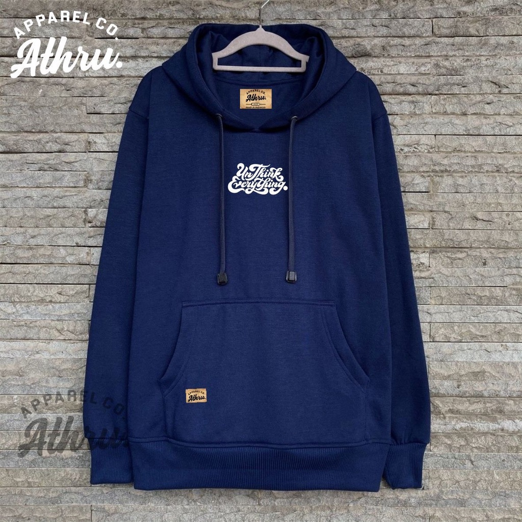 Jual Athru Hoodie Pria Distro Warna Putih Sablon Everything Sweater Pria Jumbo Hudie Cowo Cewe ...
