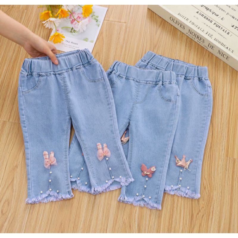 Jual Celana Jeans Anak Perempuan Umur 1-6 Tahun Celana Panjang | Shopee Indonesia