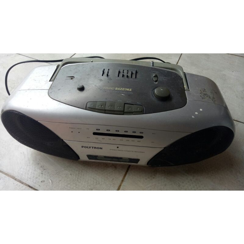 Jual Tape Polytron grand Mini compo masih bagus Radio FM & MW | Shopee ...