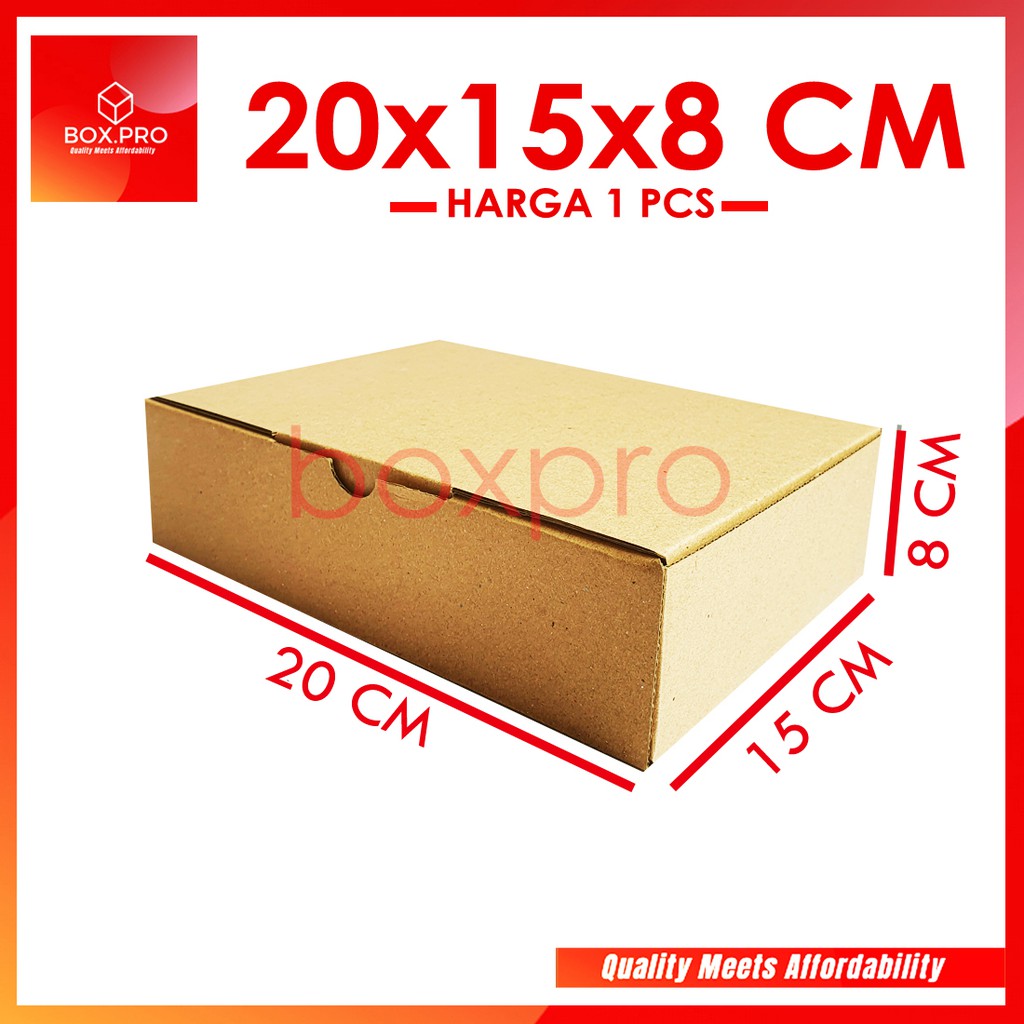 Jual Kardus Dus 20x15x8 cm (ECER) Die Cut Box pizza Kotak Packing ...