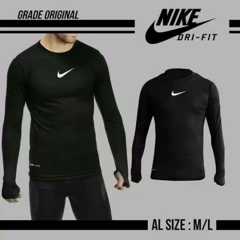 Jual MANSET BAJU BASELAYER THUMBHOLE NIKE DADA GRADE ORI | Shopee Indonesia