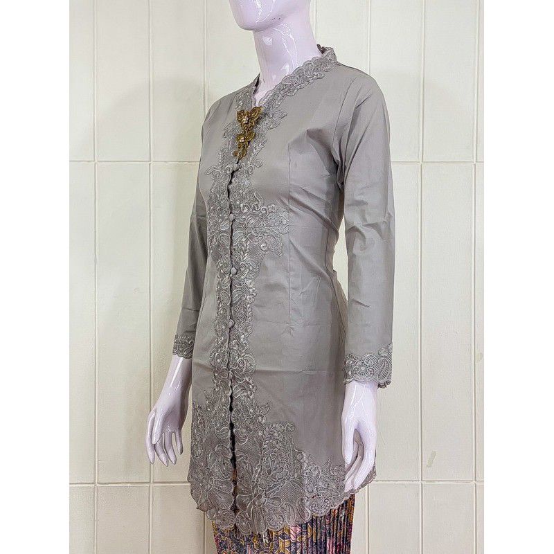 Jual Kebaya Encim Tunik Jumbo Lengan Panjang Bordir Katun Pakaian ...