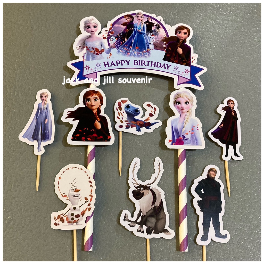 Jual cake topper frozen 2 - banner topper cake - topper cake happy ...