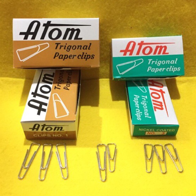 Jual Penjepit kertas ATOM / Trigonal paper clips | Shopee Indonesia