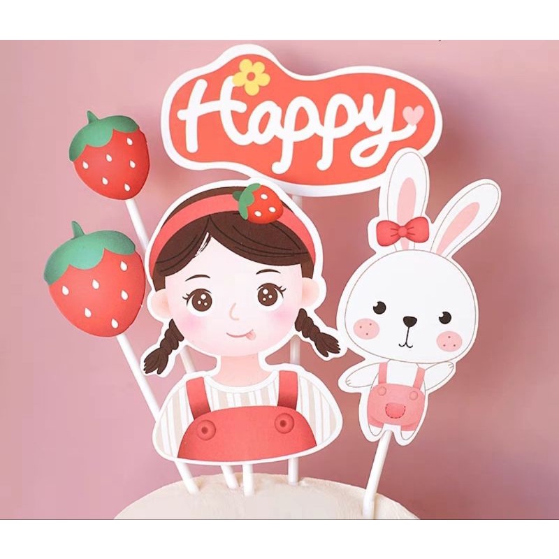 Jual topper rabbit/ topper kue/ topper kelinci/ topper tusuk / topper ...