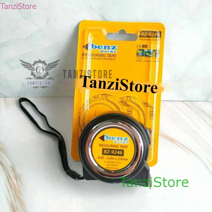 Jual Meteran Roll Rol Besi Measuring Tape 5 M BENZ 5M x 25MM | Shopee ...