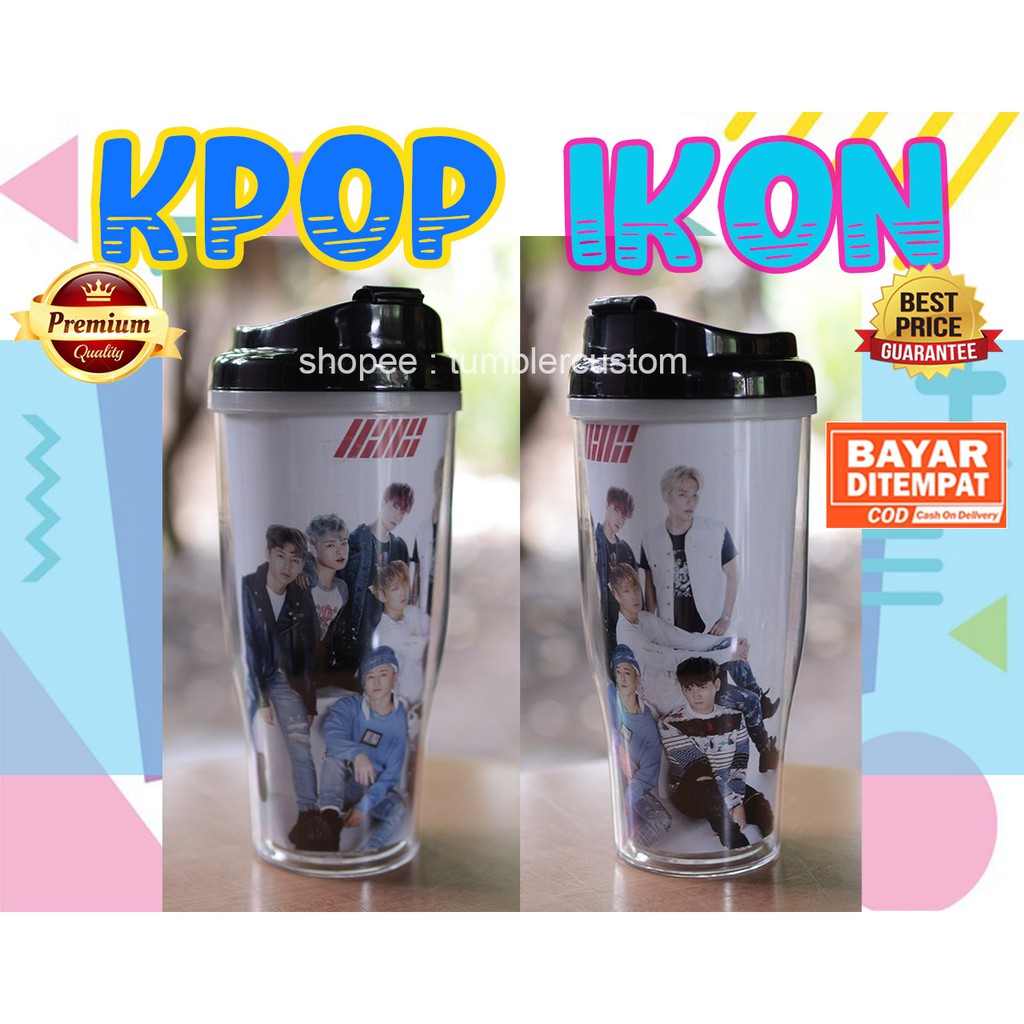 Jual IKON TUMBLER KPOP IKON MERCHANDISE BOTOL MINUM KPOP | Shopee Indonesia