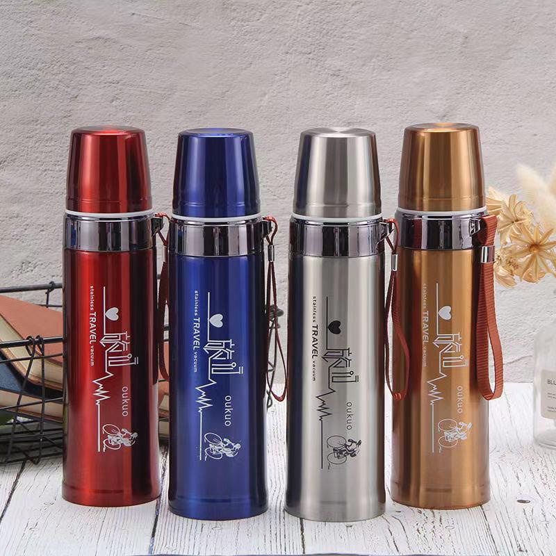 Jual TERMOS TRAVEL 750ML / BOTOL MINUM VACUUM FLASK STAINLESS 750ML ...