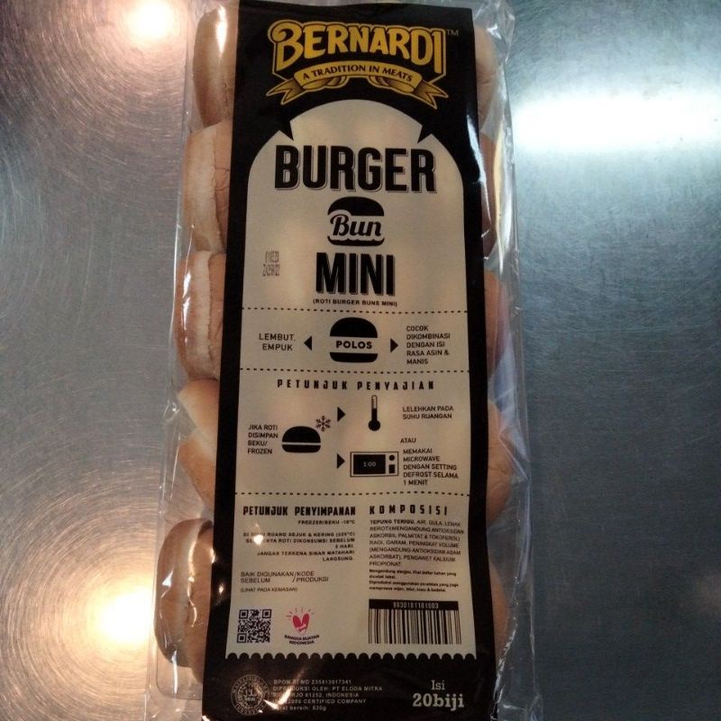 Jual BERNARDI ROTI BURGER BUNS MINI 20BJ | Shopee Indonesia