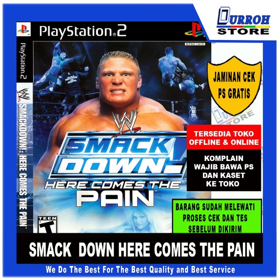 Jual KASET GAME PS 2 / Playstation 2 SMACKDOWN HERE COME THE PAIN ...