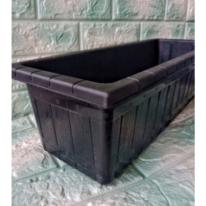 Jual pot panjang ukuran 60cm // pot hitam 60 // pot tanaman | Shopee ...