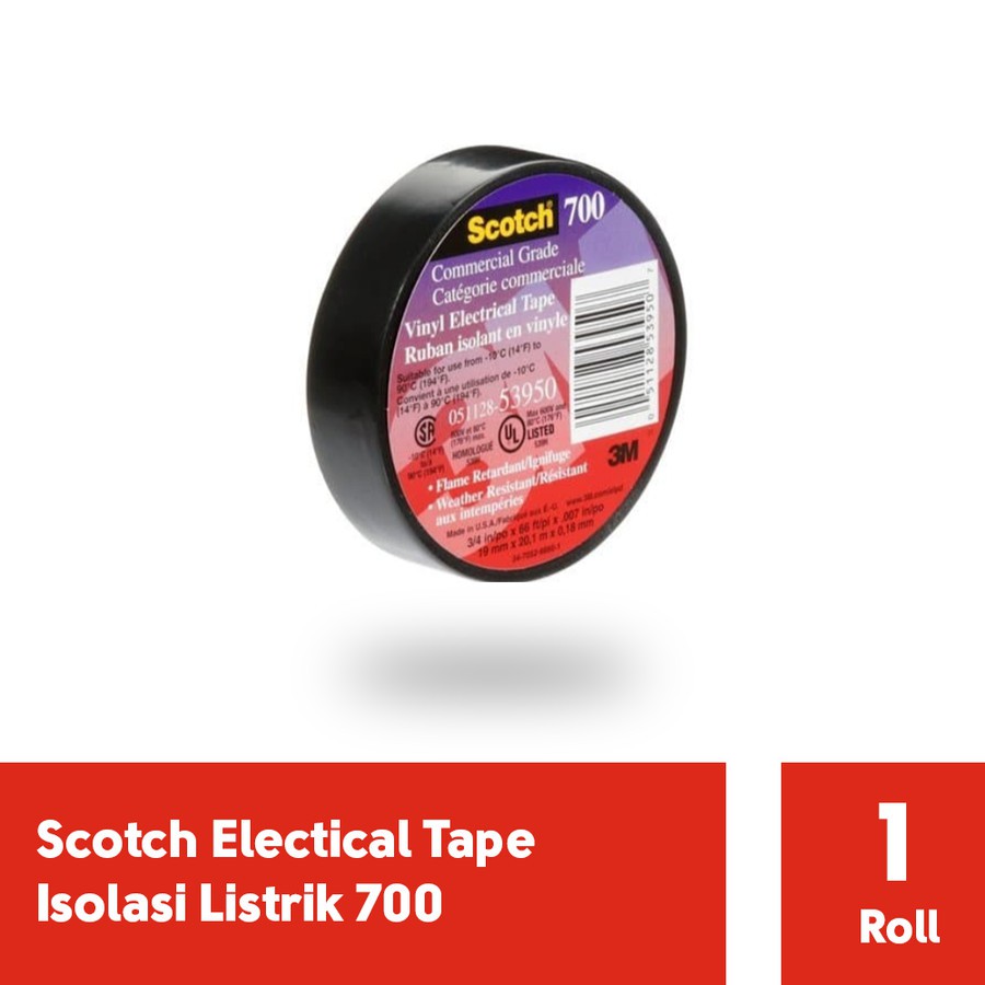 Jual Electical Tape Isolasi Listrik 3M Scotch 700 | Shopee Indonesia