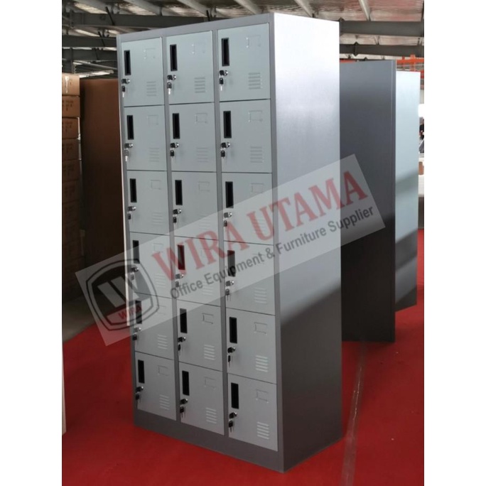 Jual !!!!!!] Loker Besi 18 Pintu Murah (Premium) / MEDAN SUMUT | Shopee ...