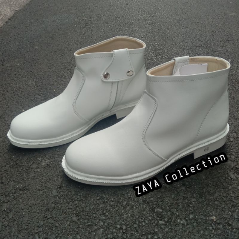 Jual Sepatu PDH Putih Sleting / PDU Lurah, Kades, Camat, Taruna ...