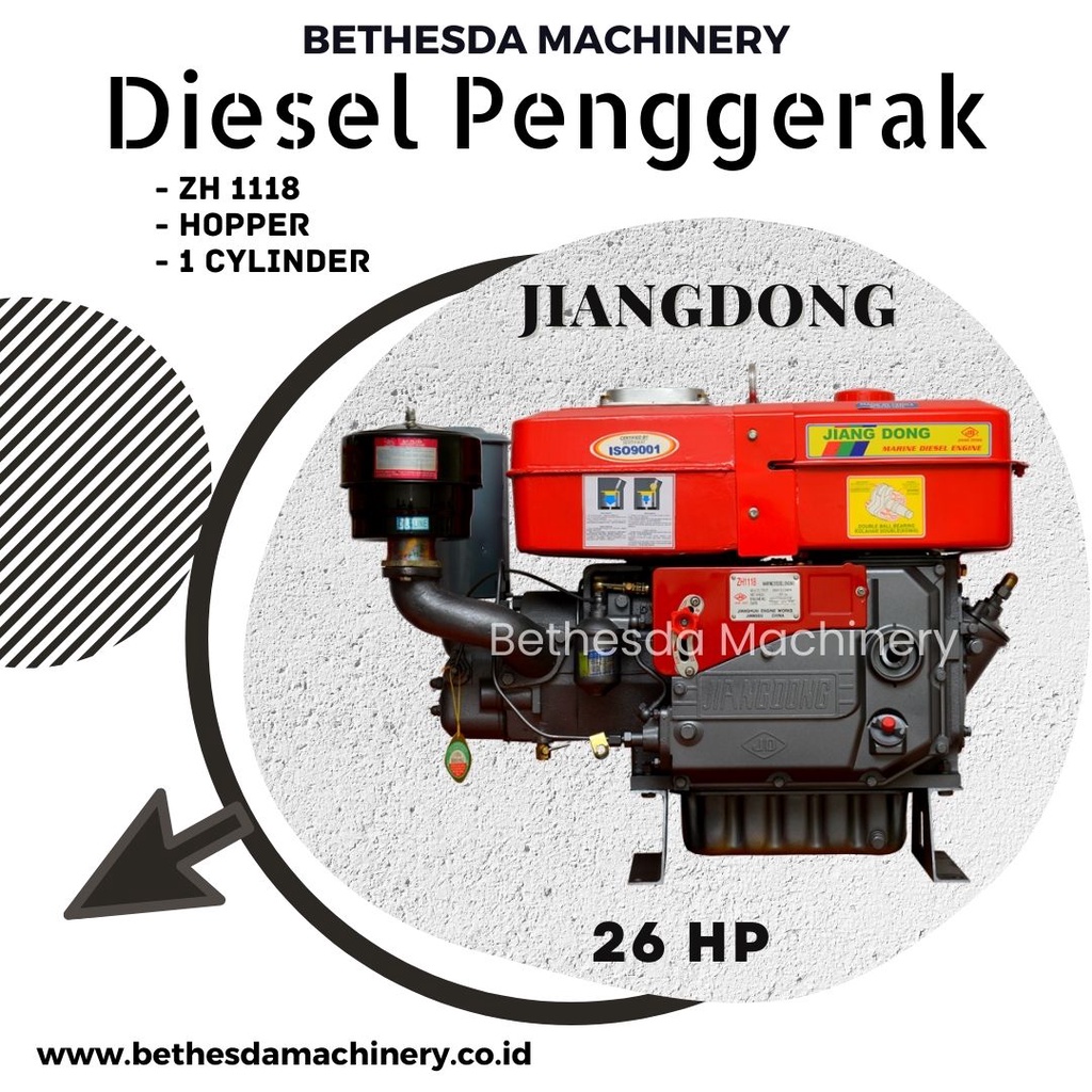 Jual Mesin Penggerak diesel 22 Hp Jiangdong 24 Pk / engine Hopper 26 HP | Shopee Indonesia