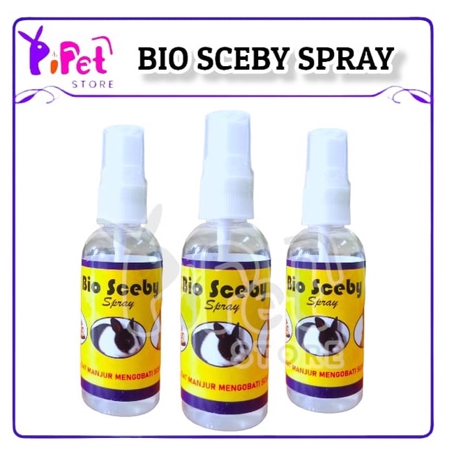 Jual BIO SCEBY Spray 60ml (anti scabies, kudix, luka pada KELINCI ...