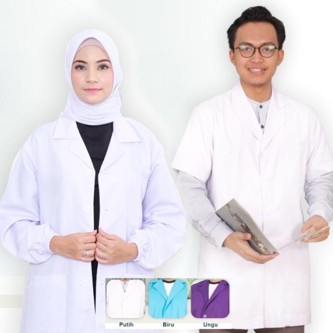 Jual Jas Laboratorium Seragam Lab Baju Praktek Klinik Pria Wanita ...