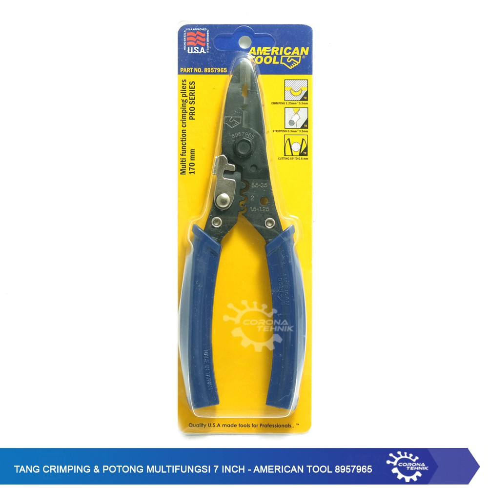 Jual Tang Crimping & Potong Multifungsi 7 Inch - American Tool 8957965 ...