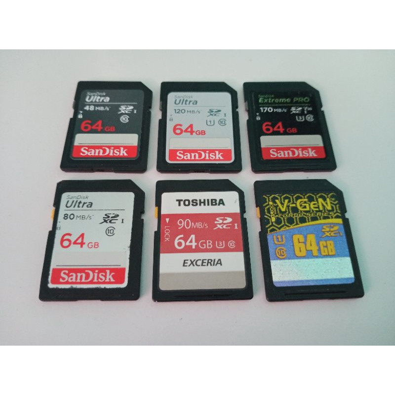 Jual MEMORY KAMERA SANDISK VGEN TRANSCEND 128GB 64GB 32GB 1GGB 8GB ...