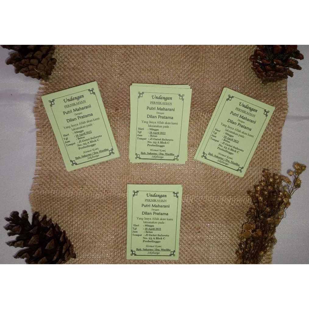 Jual Undangan Berwarna Rokok-Sabun / Ucapan di Souvenir Sehari Jadi ...