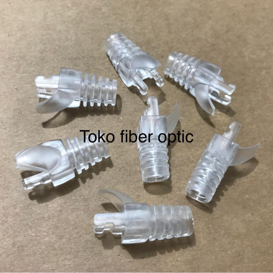 Jual plug boot rj45 transparan / plug boot belden cat6 / plug boot ...