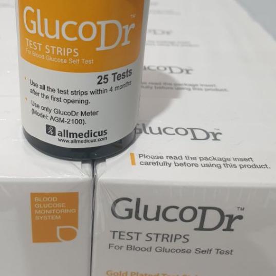 Jual Strip Gluco Dr e 8 AGM 2100 Biosensor Stik Gluco Dr Stik Gula ...