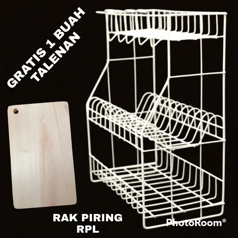 Jual Rak piring besi serbaguna susun 3/Rak besi anti karat RPL(Gratis ...