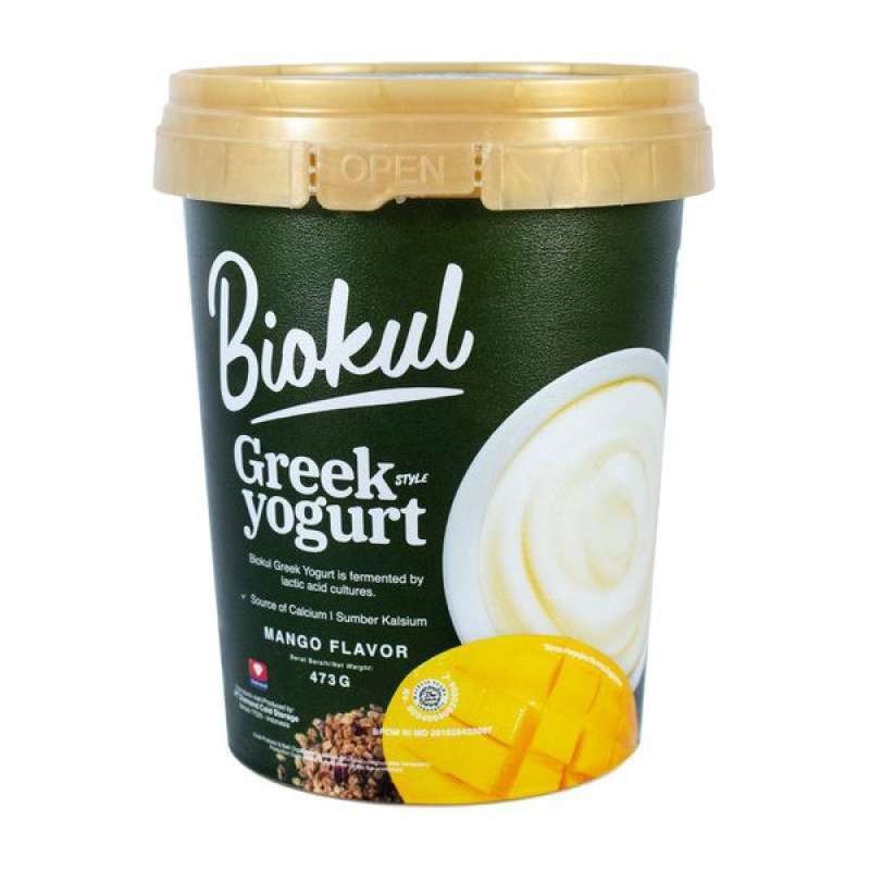 Jual Biokul Greek Yogurt - Mango [473 gr] | Shopee Indonesia