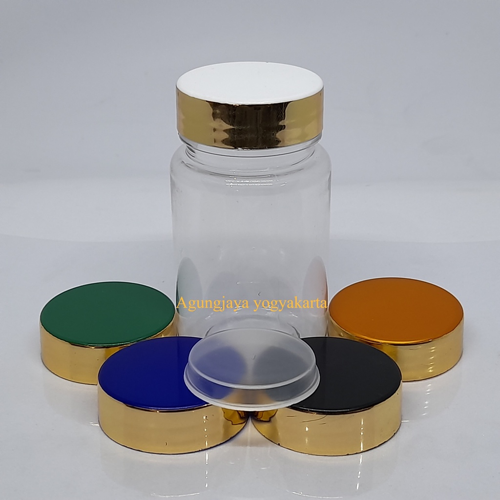 Jual Botol Obat 100 ml Natural Bening / Botol Kapsul 100 ml Natural ...